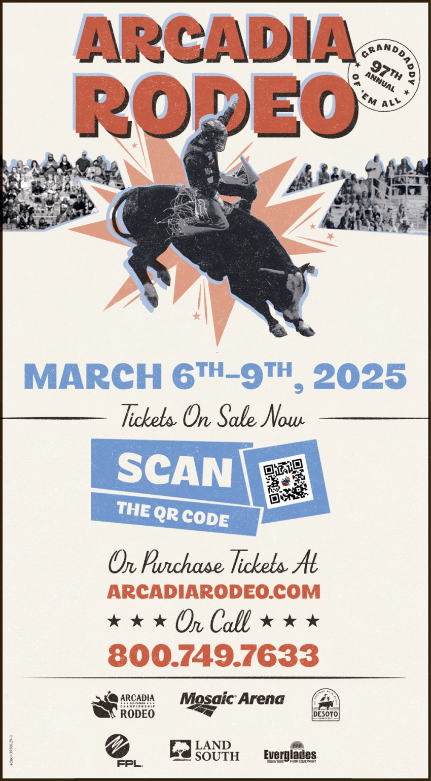 Rodeo Event, Arcadia Rodeo (March 6-9, 2025), Arcadia, FL