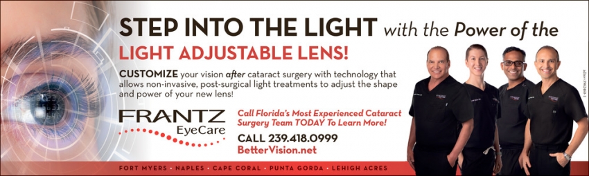 Step Into the Light with The Power of The Light Adjustable Lens ...