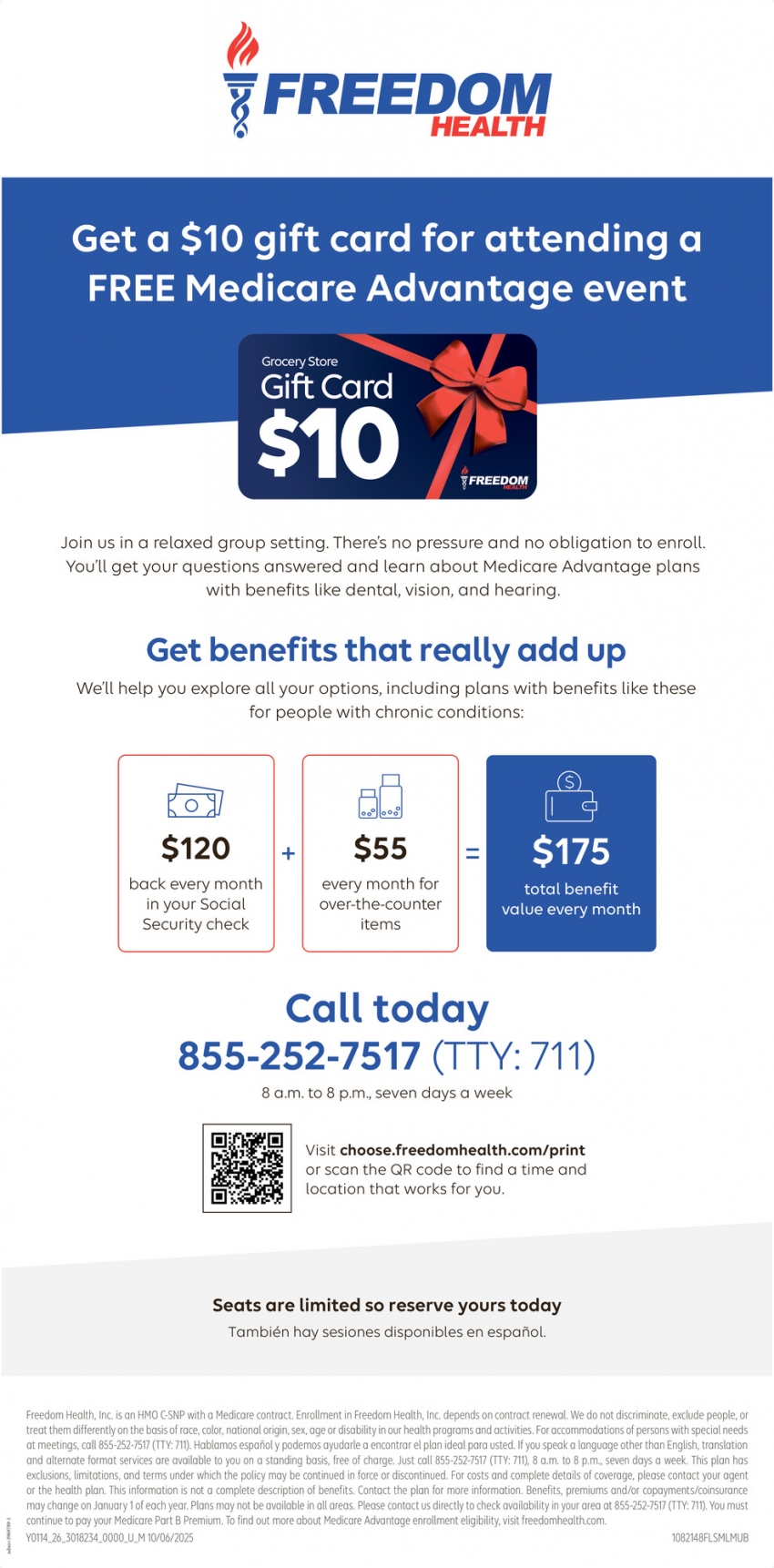 Get a $10 Gift Card for Attending a Free Medicare Advantage Event ...