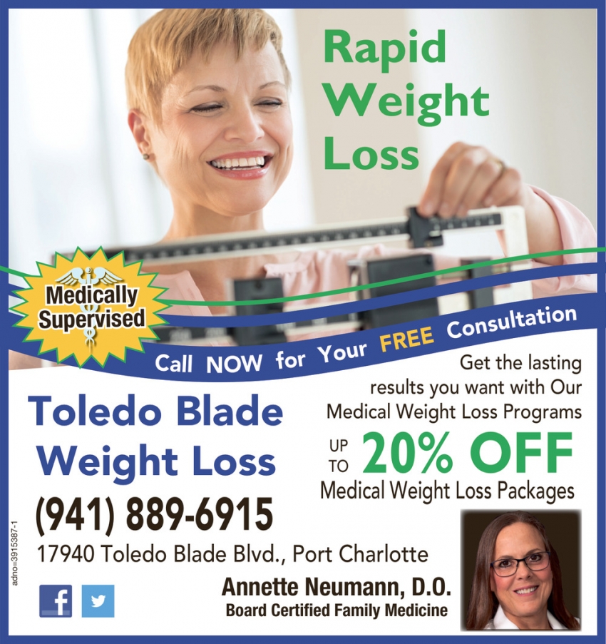 Rapid Weight Loss, Toledo Blade Weight Loss, Port Charlotte, FL